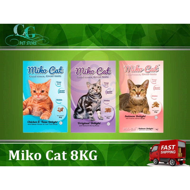 Miko Cat Salmon / Chicken Tuna / Seafood Delight (Cat Food) 8KG ...