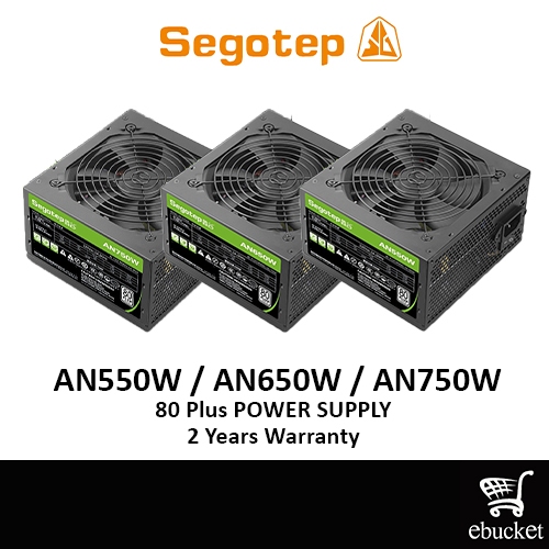 SEGOTEP AN550W (550W) / AN650W (650W) / AN750W (750W) 80 PLUS POWER ...
