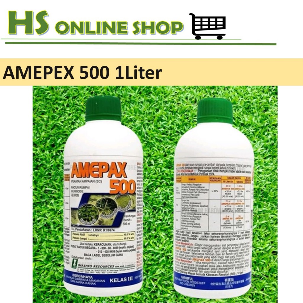 AMEPAX 500 1 Liter Ametryn 45% Herbicide (Same As Amfine Symbol 45SC ...