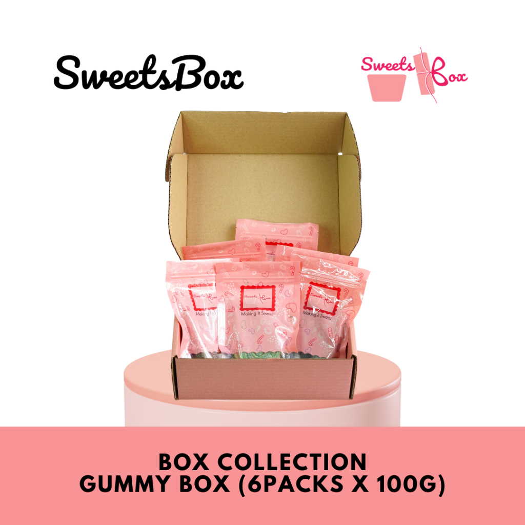 Sweetsbox | Gummy Box -100g x 6 packs - Halal Candy Gummy Gift Box ...