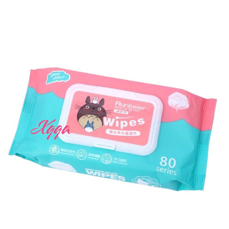 80PCS Baby Wipes Wet Tissue Tisu Basa Parabens Free , Fragrance Free ...