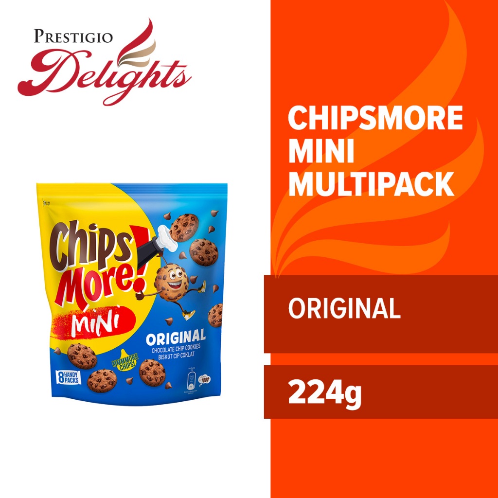 Chipsmore Mini Multipack Chocolate Chip Cookies 224g | Shopee Malaysia