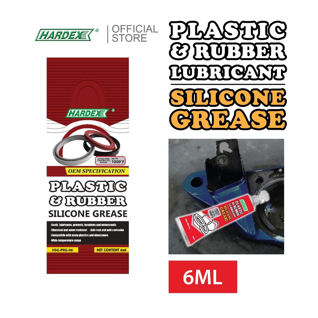 HARDEX Plastic & Rubber Lubricant Silicone Grease (80ml) HSG-PRG-08 ...