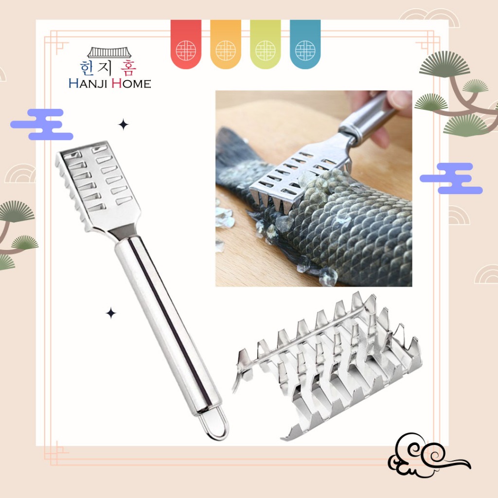 Hanji Stainless Steel Fish Scale Remover Scraping Fish Scale Kitchen Gadget | Shopee Malaysia