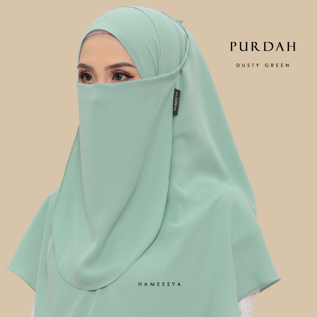 Purdah Sahaja Purdah Chiffon matching with Bshawl & Aisyaa Purdah Dua ...
