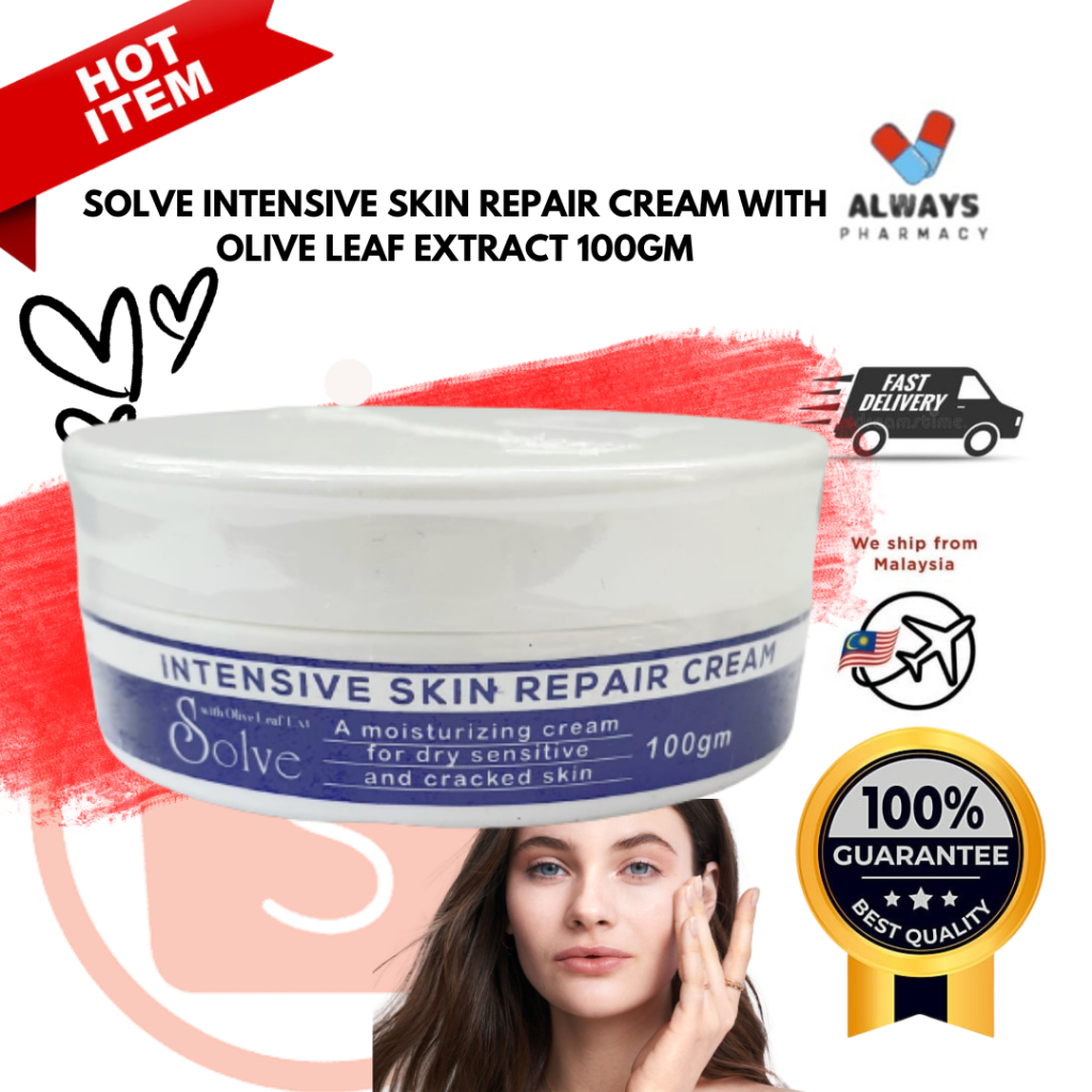 SOLVE INTENSIVE SKIN REPAIR CREAM WITH OLIVE LEAF EXTRACT 100GM ...