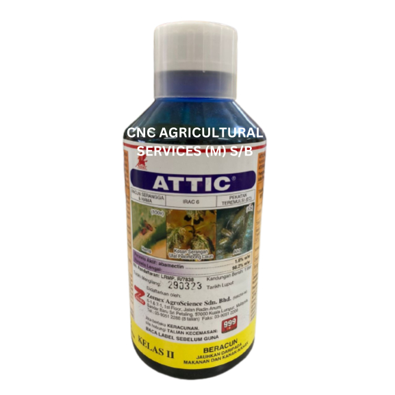 Attic 1L Zeenex Abamectin 1.8% Racun Serangga Leaf Miner Lalat Putih ...