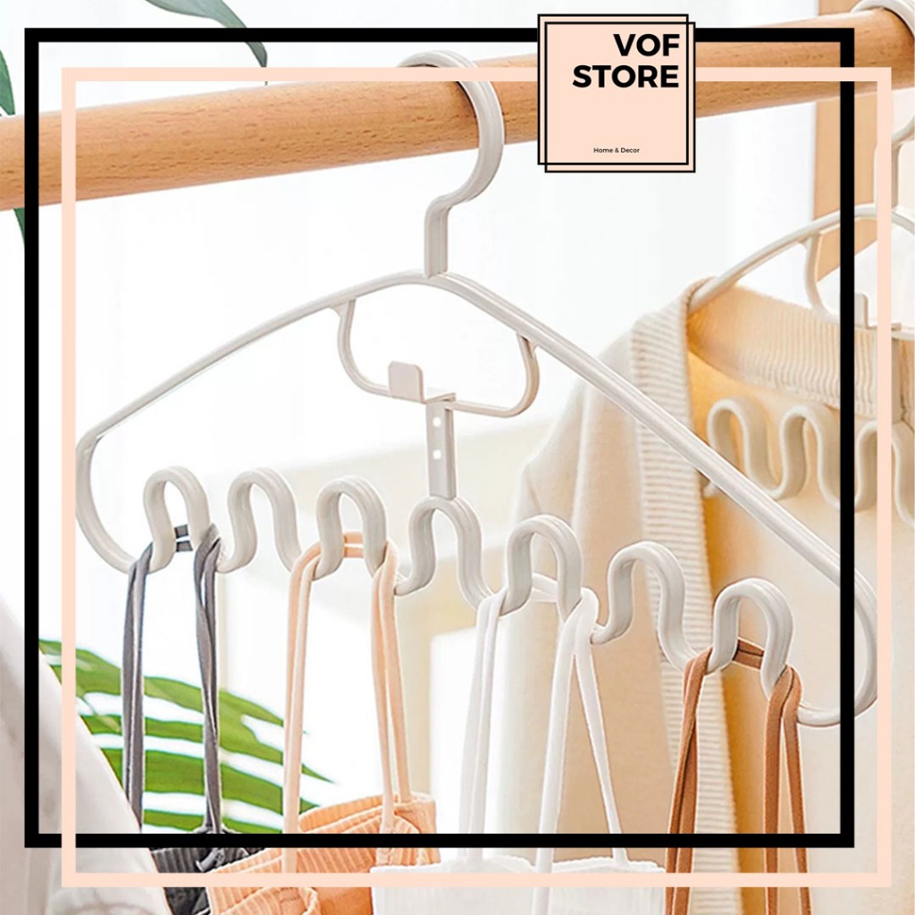 WAVE HANGER NON-SLIP BRA HANGER CLOTHES HANGER TIE SCARF HANGER WAVE ...
