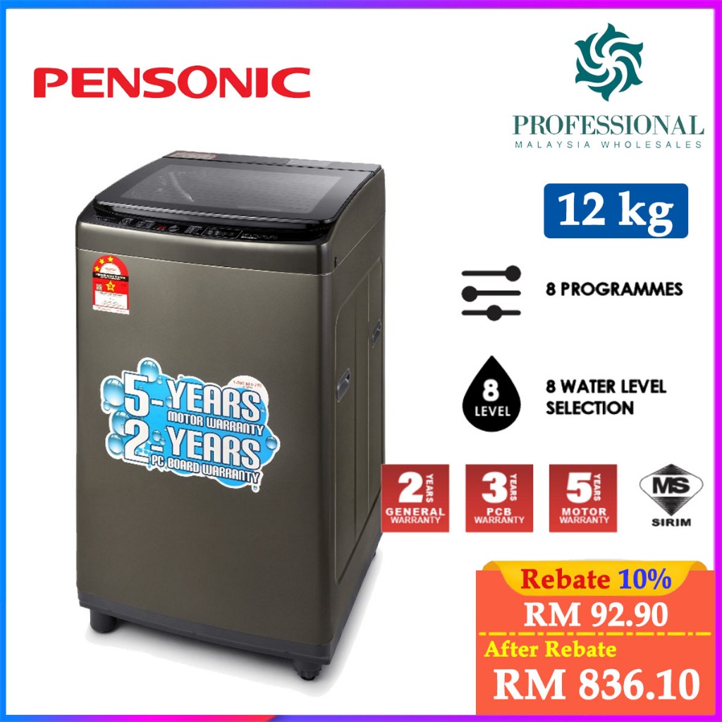Pensonic/ Morgan 7kg/ 8kg/ 10kg/ 11kg/ 12kg Fully Auto Top Loading ...
