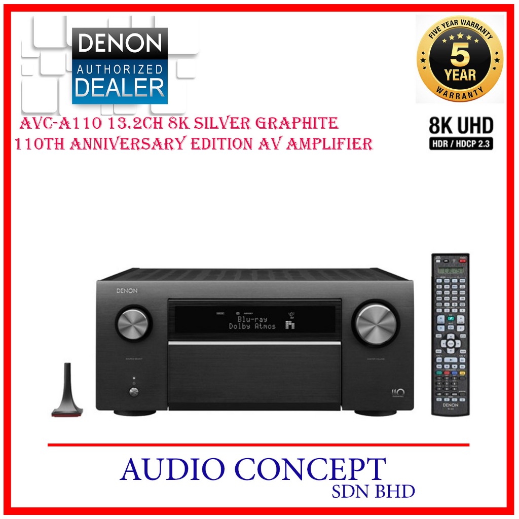 Denon AVC-A110 13.2Ch 8K Silver Graphite 110th Anniversary Edition AV ...