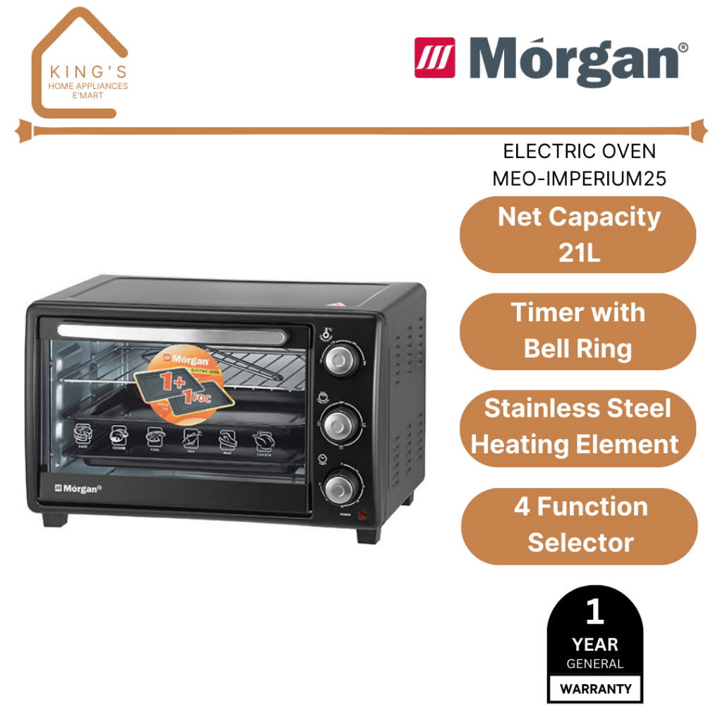 [READY STOCKS] Morgan Electric Oven (21L) - MEO-IMPERIUM25 | Shopee ...