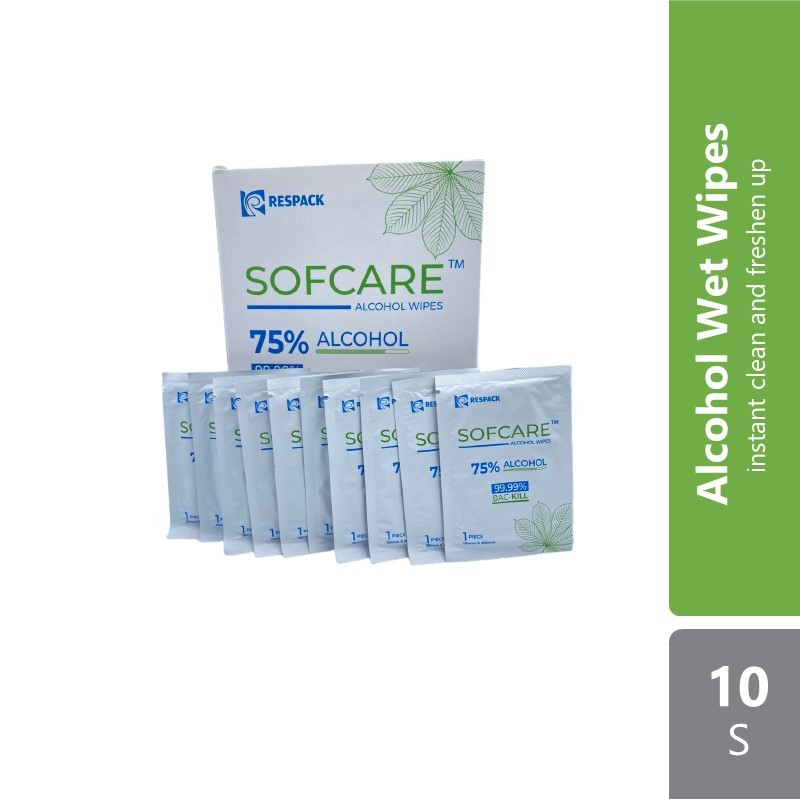 RESPACK SOFCARE Alcohol Wipes 10's/PACK | Shopee Malaysia