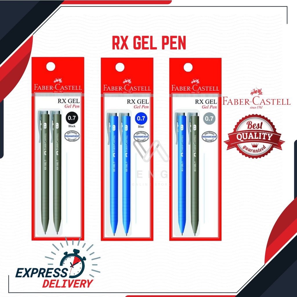 Faber-Castell RX Gel Pen – PB of 2 - 249901 / 249902 / 249603 | Shopee ...