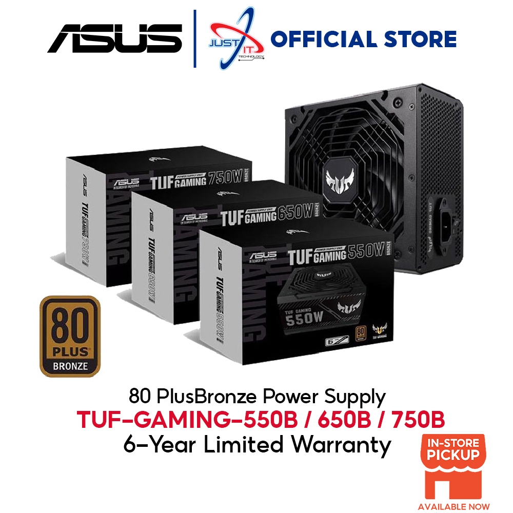 ASUS TUF GAMING 550W BRONZE 80 PLUS BRONZE POWER SUPPLY PSU ( 550B ...