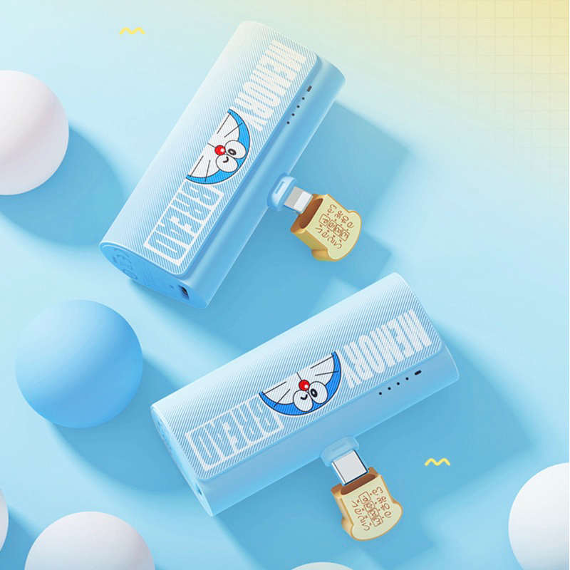 [𝗢𝗥𝗜𝗚𝗜𝗡𝗔𝗟 PowerBank] Doraemon ROCK 20w Power Bank Fast Charger TYPE-C ...