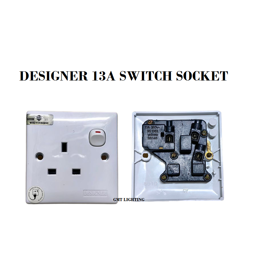 13A SINGLE SWITCH SOCKET OUTLET ( SIRIM ) | Shopee Malaysia