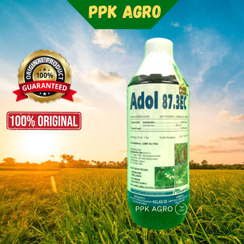 1L ADOL 87.3EC ADVANSIA Metolachlor 87.3% Racun Rumput / Herbicide ...