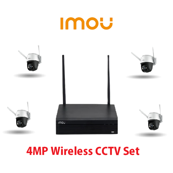 4 Channel Imou Wireless CCTV Set With 4 x 4MP Imou Cruiser SE+ Pan-Tilt ...