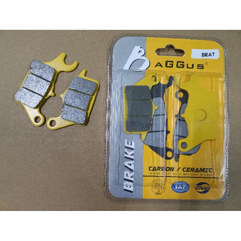 HONDA BEAT FRONT BRAKE PAD CERAMIC / CARBON MOTOR BEAT SPACY ICON VARIO ...