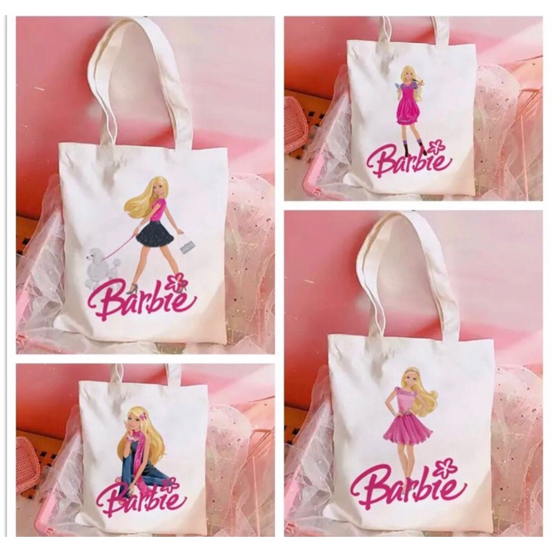BARBIE TOTE BAG BARBIE POUCH | Shopee Malaysia