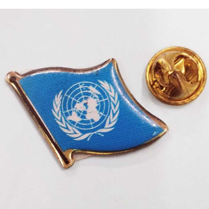 Collar Pin with Logo Flag United Nations Badges | Shopee Malaysia