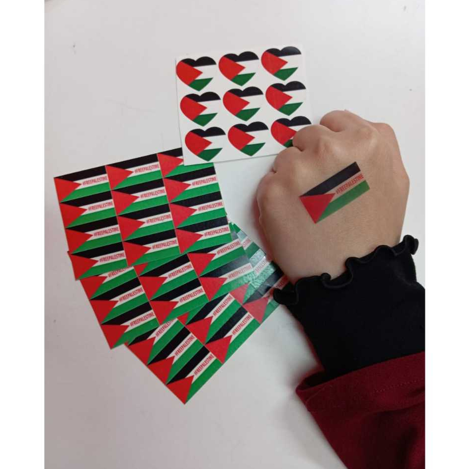 Sticker Transparent Muka , Face Stiker , Sticker Pipi Bendera Kalis Air ...