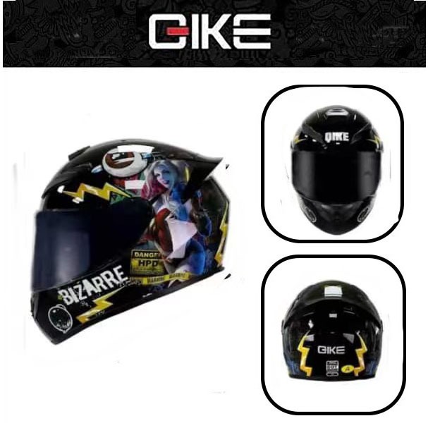 (SHIP FROM KL)QIKE 111 Full Face Motorcycle Helmet with black Lens ...