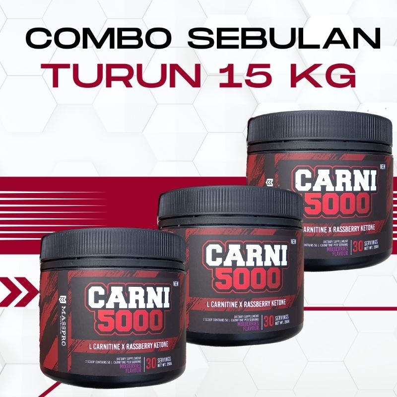 🔥 CARNI 5000 🔥 Combo 3 botol | Shopee Malaysia