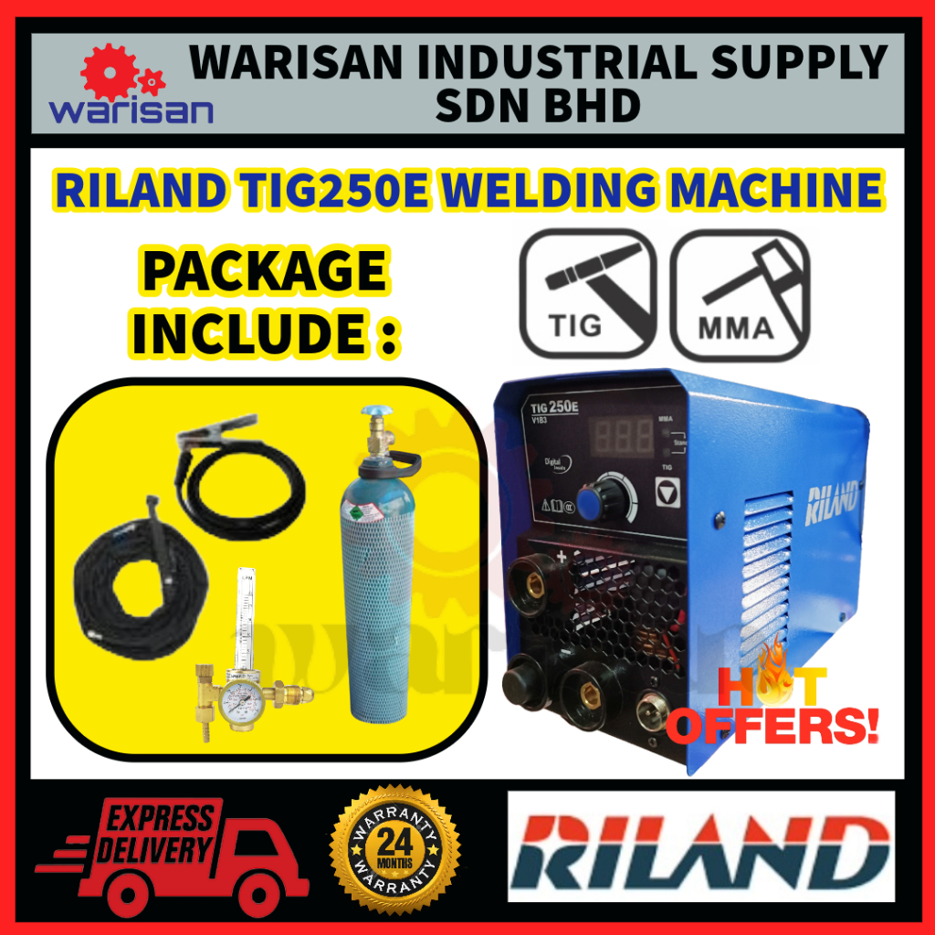 RILAND TIG250E WELDING MACHINE TIG/MMA | Shopee Malaysia