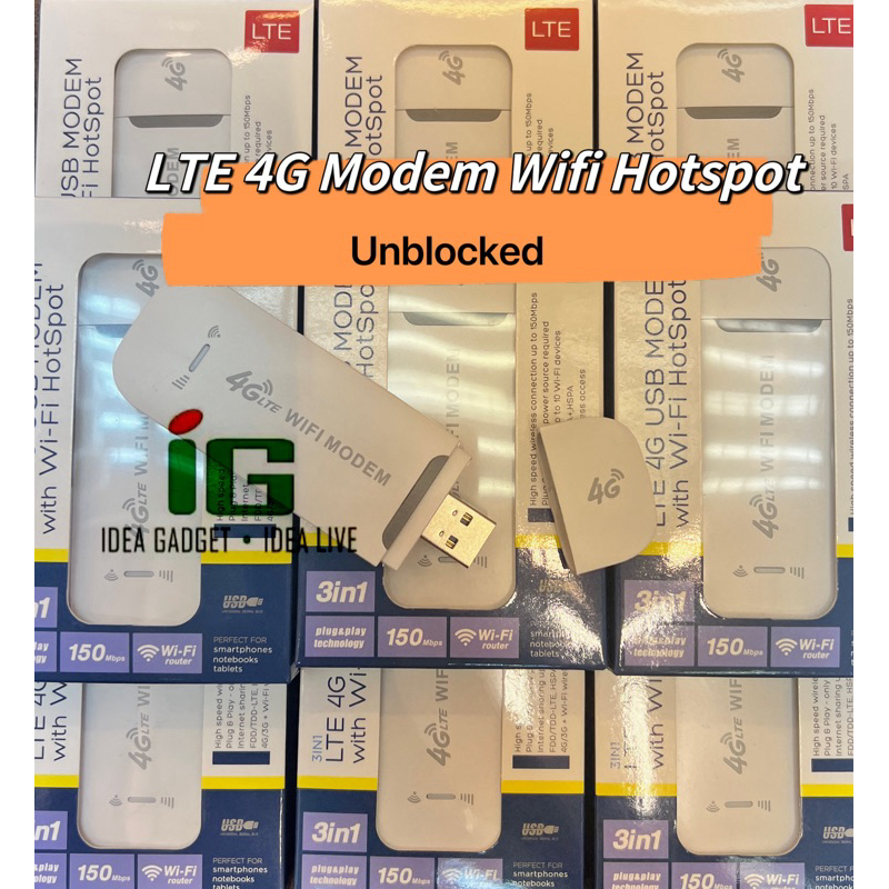 4G LTE USB Modem Dongle 150Mbps for Laptop PC Network Sim Card WiFi ...