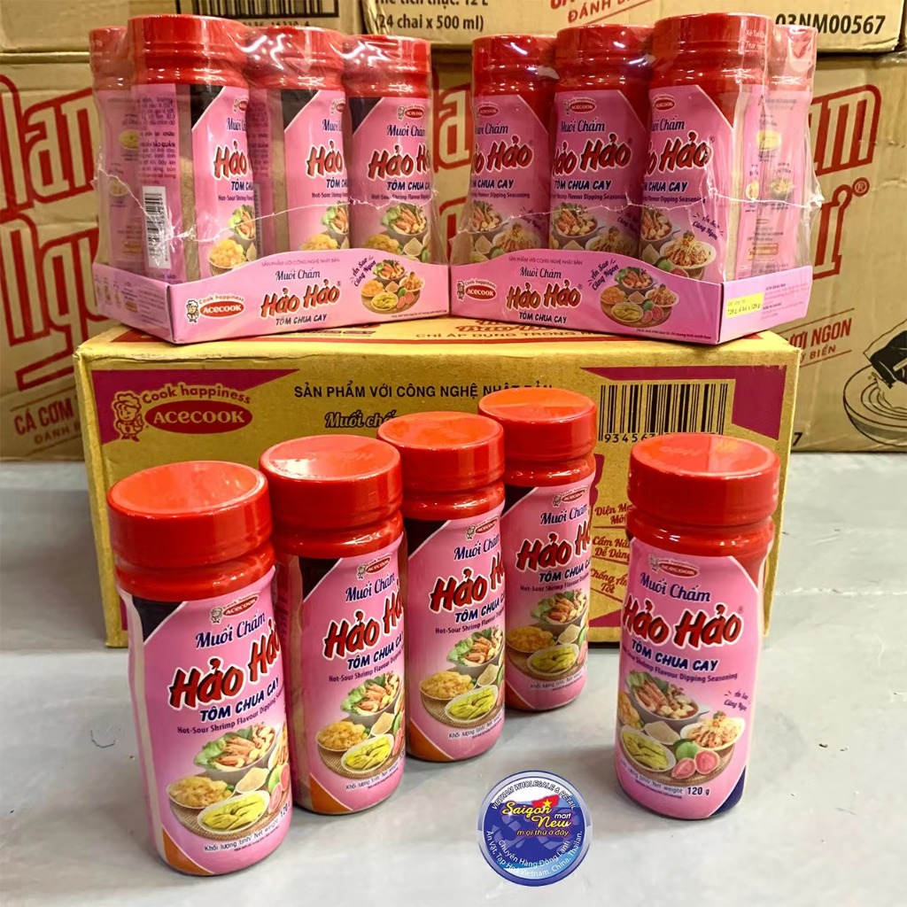 Muoi Cham Hao Hao Tom Chua Cay-Hao Hao Spicy & Sour Shrimp Salt Dipping ...