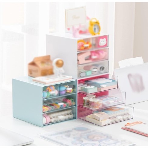 [Ready Stock] Elegant Modern Drawer Stackable Storage Box Acrylic ...