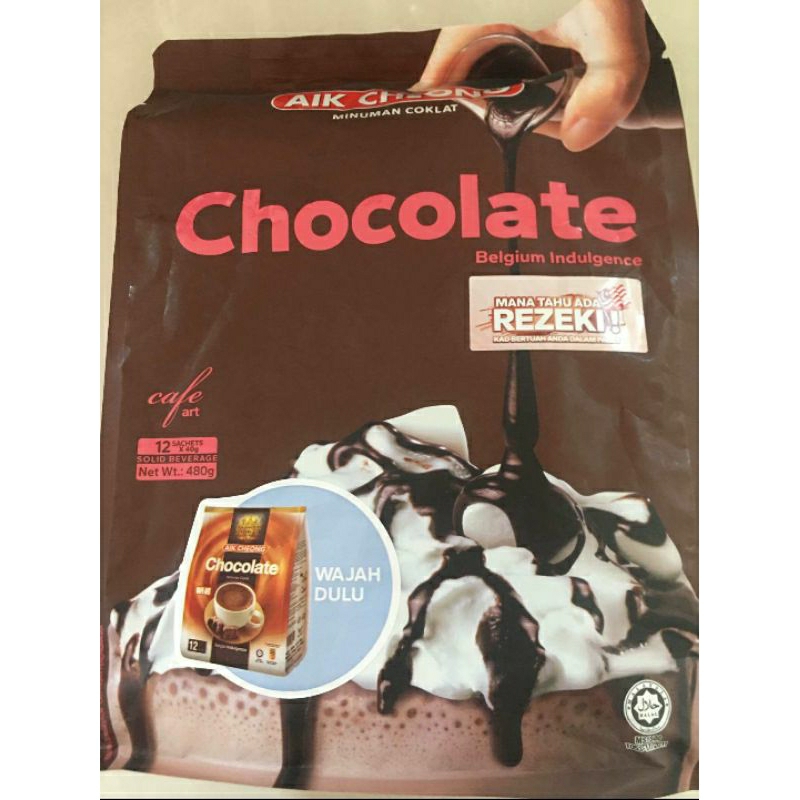 Aik Cheong Chocolate Belgium Indulgence Minuman Coklat (40g x 12 ...