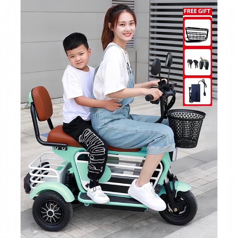 Foldable Mini Ebike Electric Scooter Basikal Tricycle Scooter Bike with ...