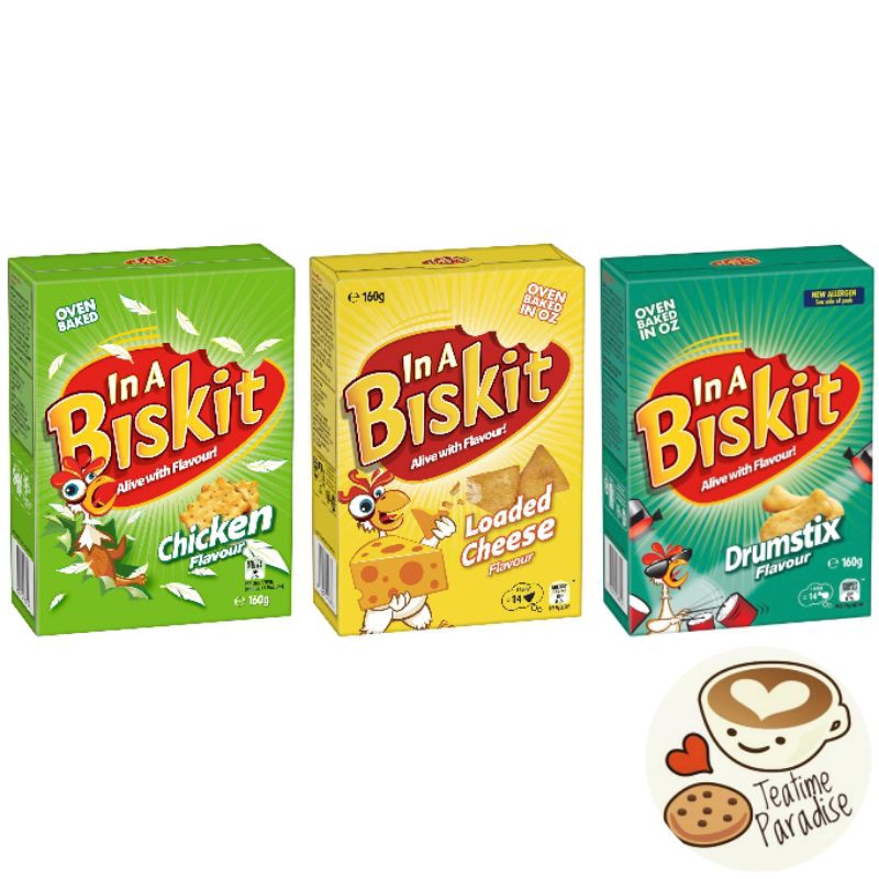 [Ready Stocks] In A Biskit Crackers 160g (Loaded Cheese Flavour ...