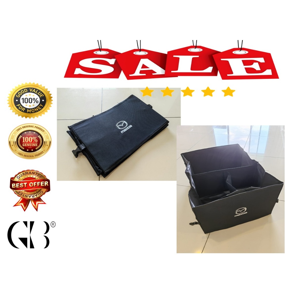 GB-STORE [100% ORIGINAL] MAZDA Foldable car oxford boot organizer | Shopee Malaysia