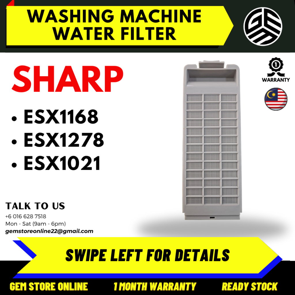 ESX1278 / ESX1168 / ESX1021 / ESX1221 SHARP Washing Machine Filter ...