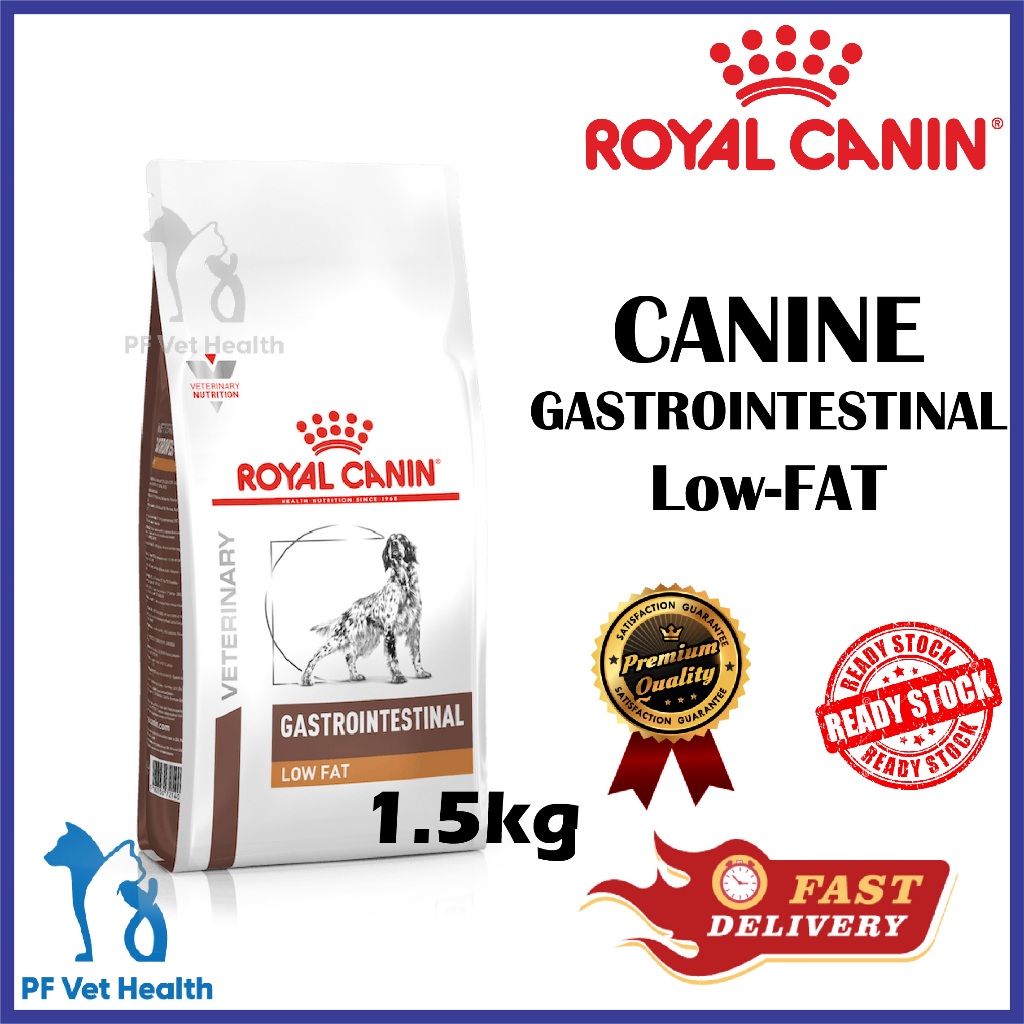 ROYAL CANIN | VETERINARY DIET GASTROINTESTINAL LOW FAT | 1.5KG | Shopee ...