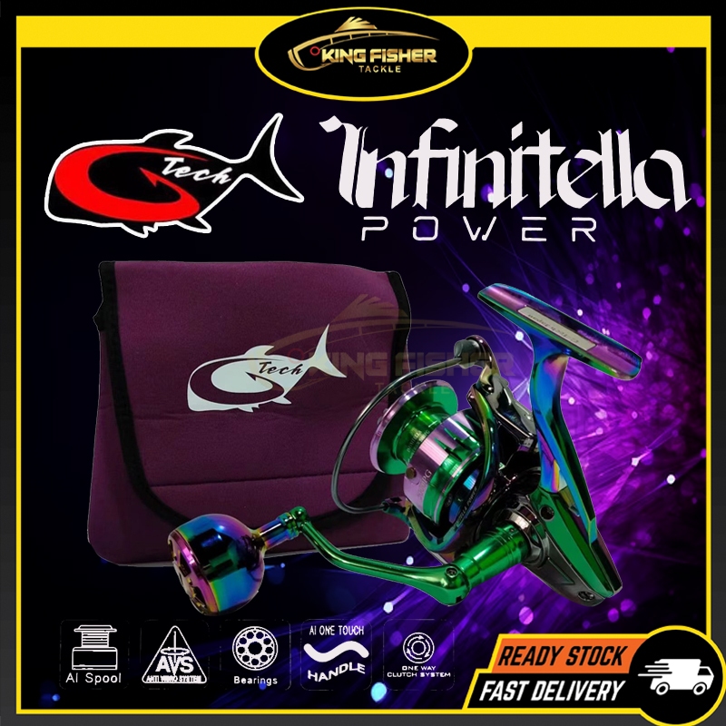 KFT G TECH INFINITELLA POWER SW SPINNING FISHING REEL Mesin Pancing ...