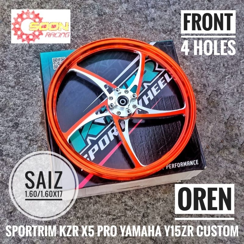 KZR Y15 Y16 SPORT RIM KOZI X5 PRO CUSTOM HUB SPORTRIM 1.60/1.60X17 YAMAHA Y15ZR Y16ZR | Shopee ...