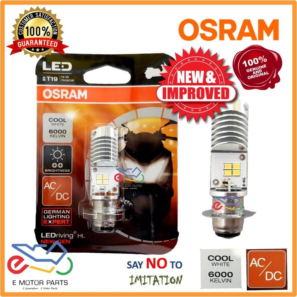 OSRAM T19 LED OSRAM LED BULB MENTOL DEPAN COOL WHITE 6000K KAPZAI EX5 AC/DC [100% ORIGINAL OSRAM ...