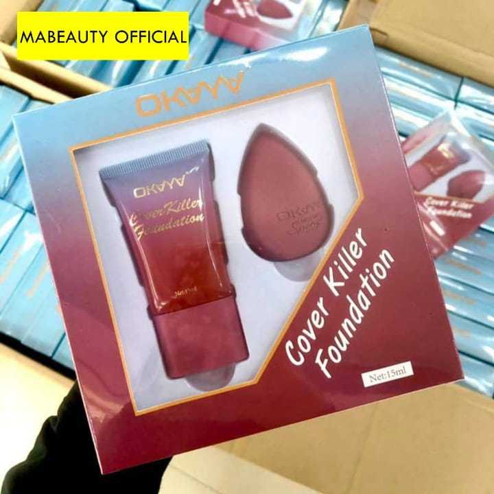 OKAYA COVER KILLER FOUNDATION ORIGINAL🔥 / SEMI MATTE FOUNDATION ...
