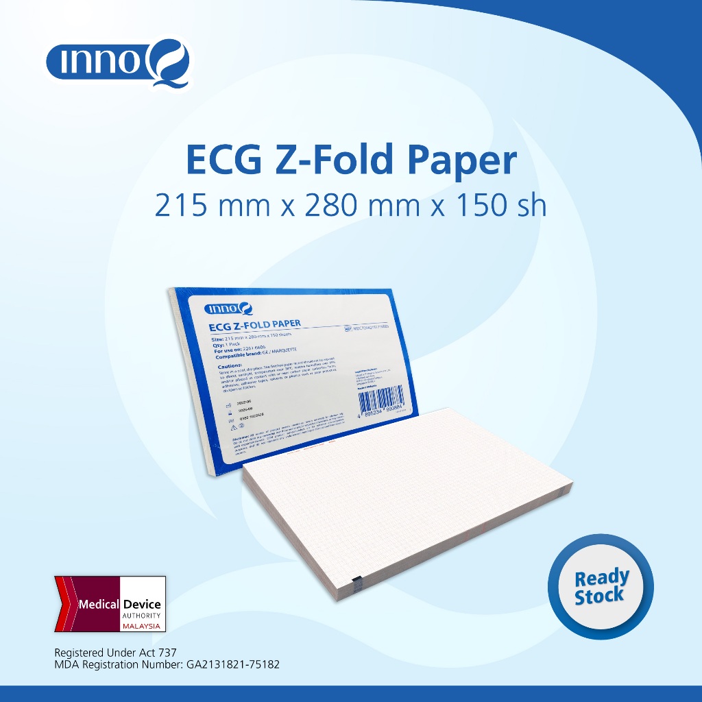 InnoQ ECG Z -Fold Paper (MDA registration number: GA2131821-75182 ...