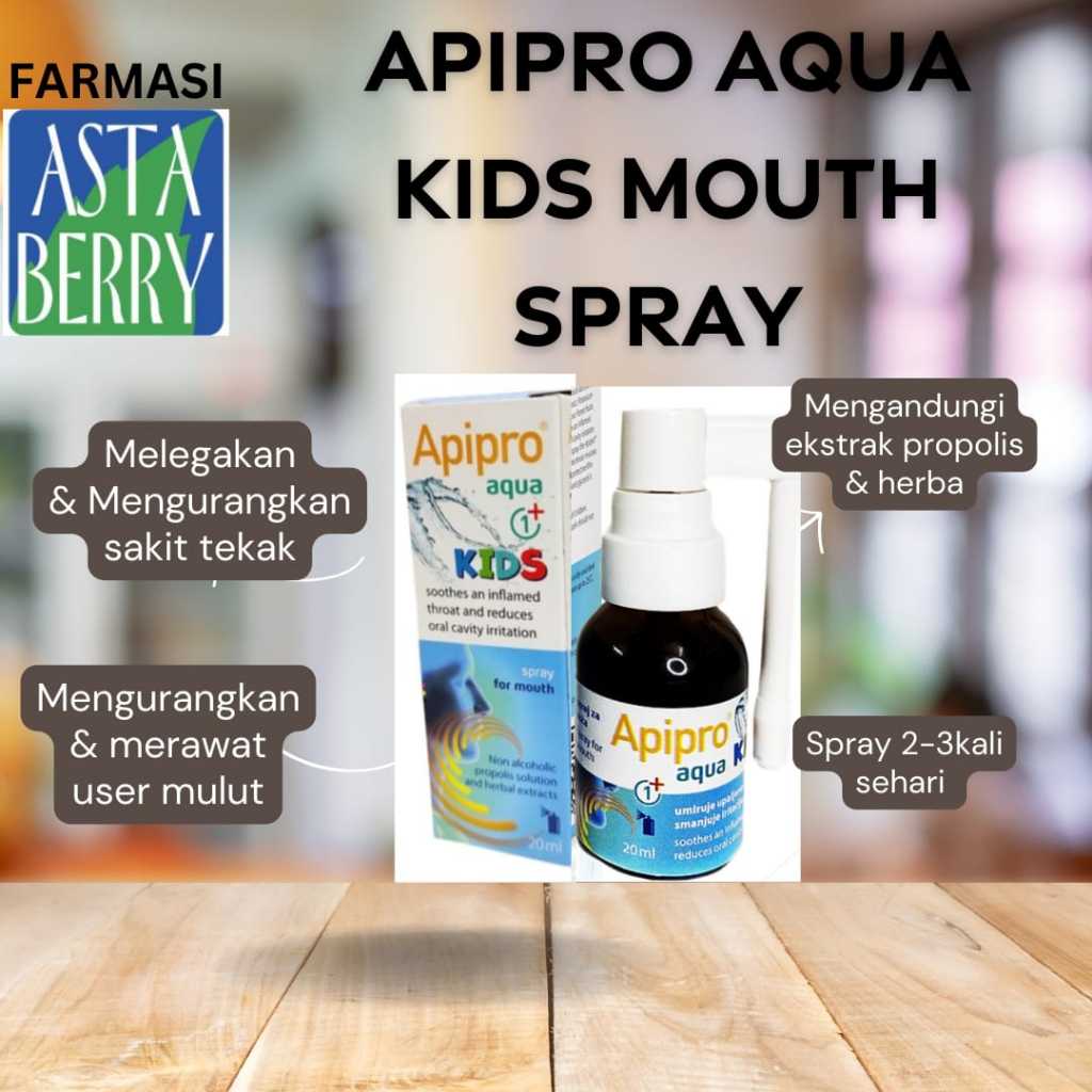 APIPRO AQUA 1+ KIDS MOUTH SPRAY(EXP:7/2026)20ml | Shopee Malaysia
