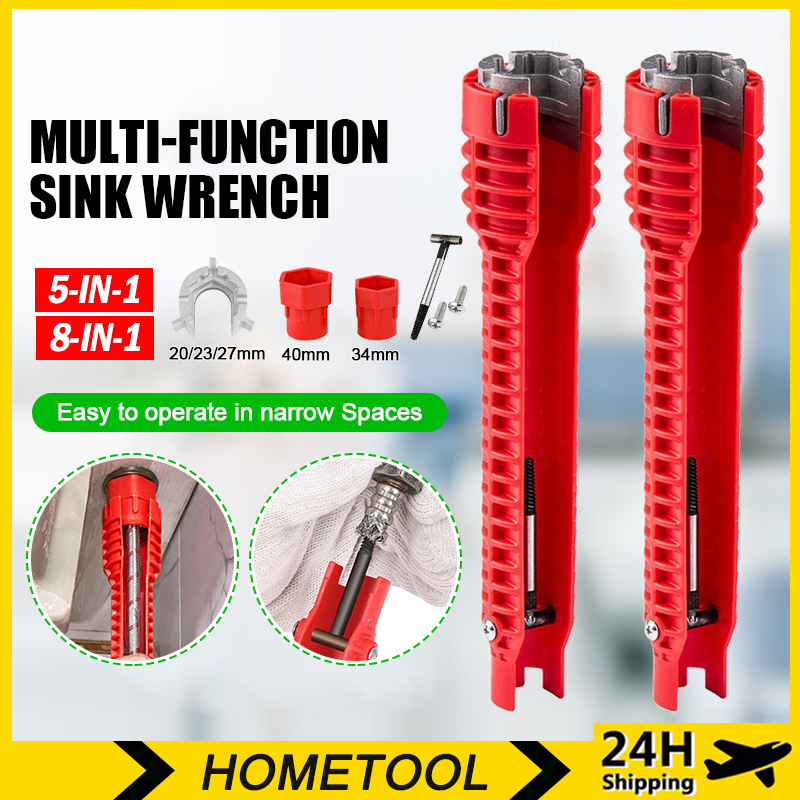 HOMETOOLMLK FAUCET & SINK INSTALLER Tool (5 In 1) Faucet and Sink Installer Multipurpose Tool ...