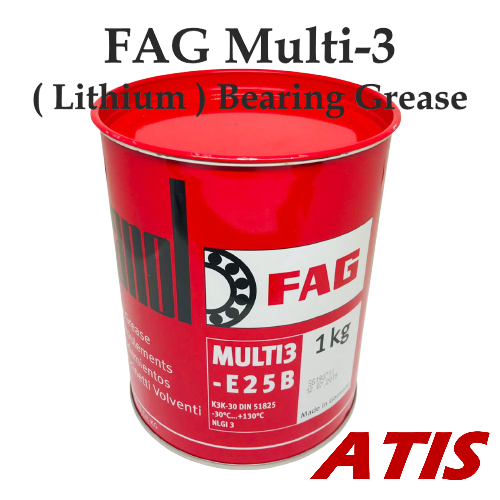 FAG Multi-3 ( Lithium ) Bearing Grease for Moderate and High Loads , Low Starting Temperatures ...