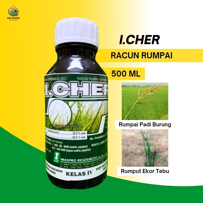 I.CHER I CHER Racun Cyhalofop-butyl Racun Rumpai Padi Rumput Padi ...