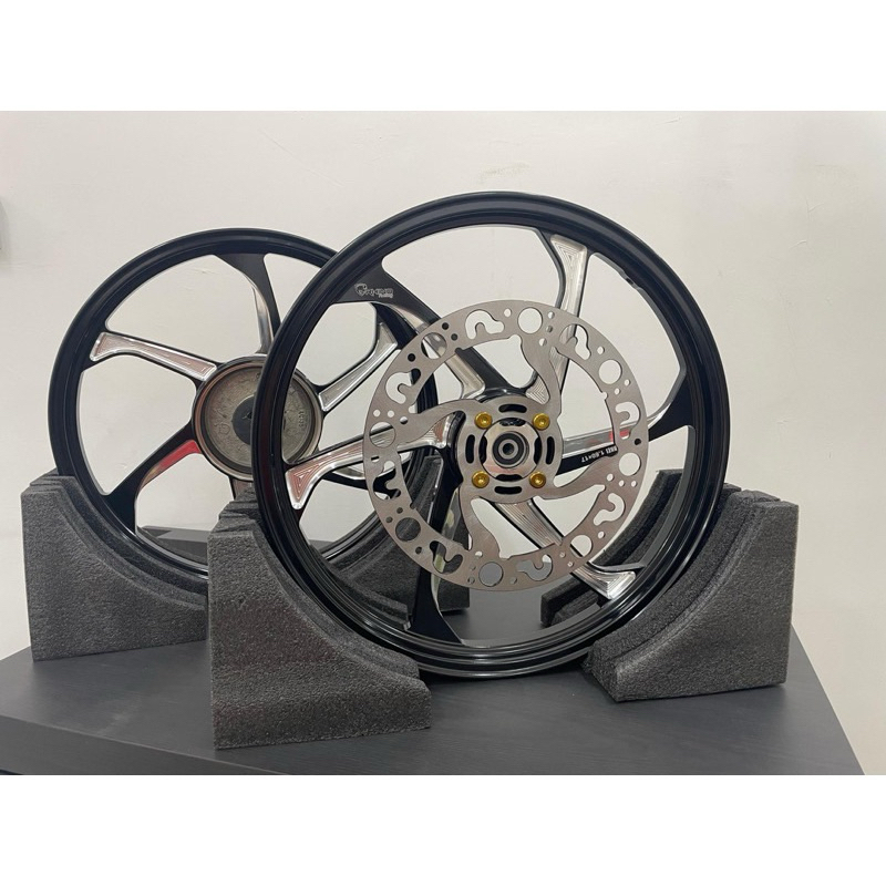 SPORT RIM CNC RHINO RACING FULL CNC RS150 Y15 Y125ZR LC135 3 BATANG 6 ...