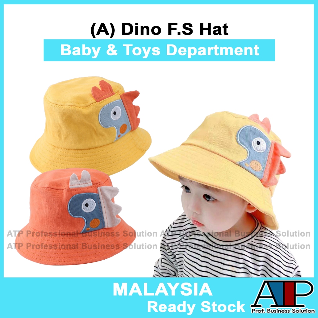 Baby👶🏼 Dino F.S Kids Hat Bucket Cap Baby Hat Topi Budak Beach Boy Kids ...