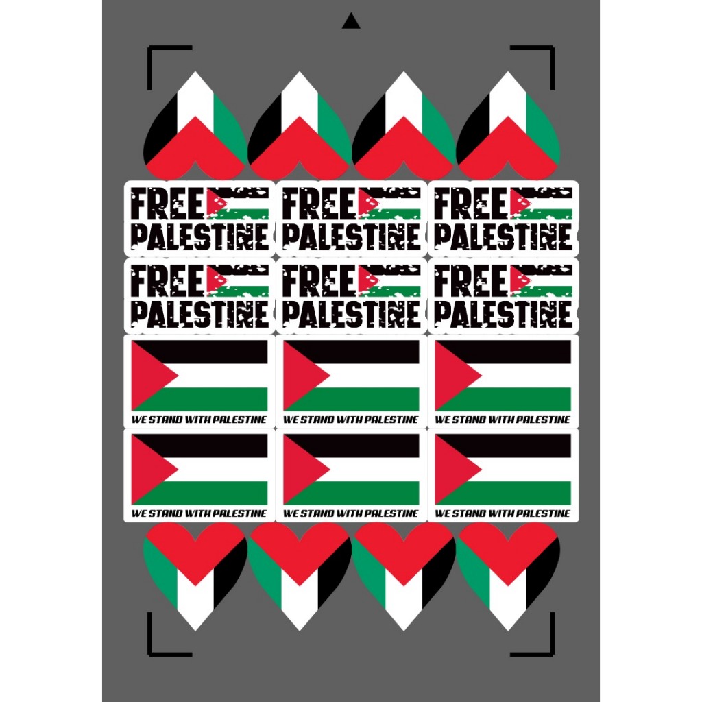 Sticker pipi bendera malaysia dan Palestine , sticker bendera malaysia ...